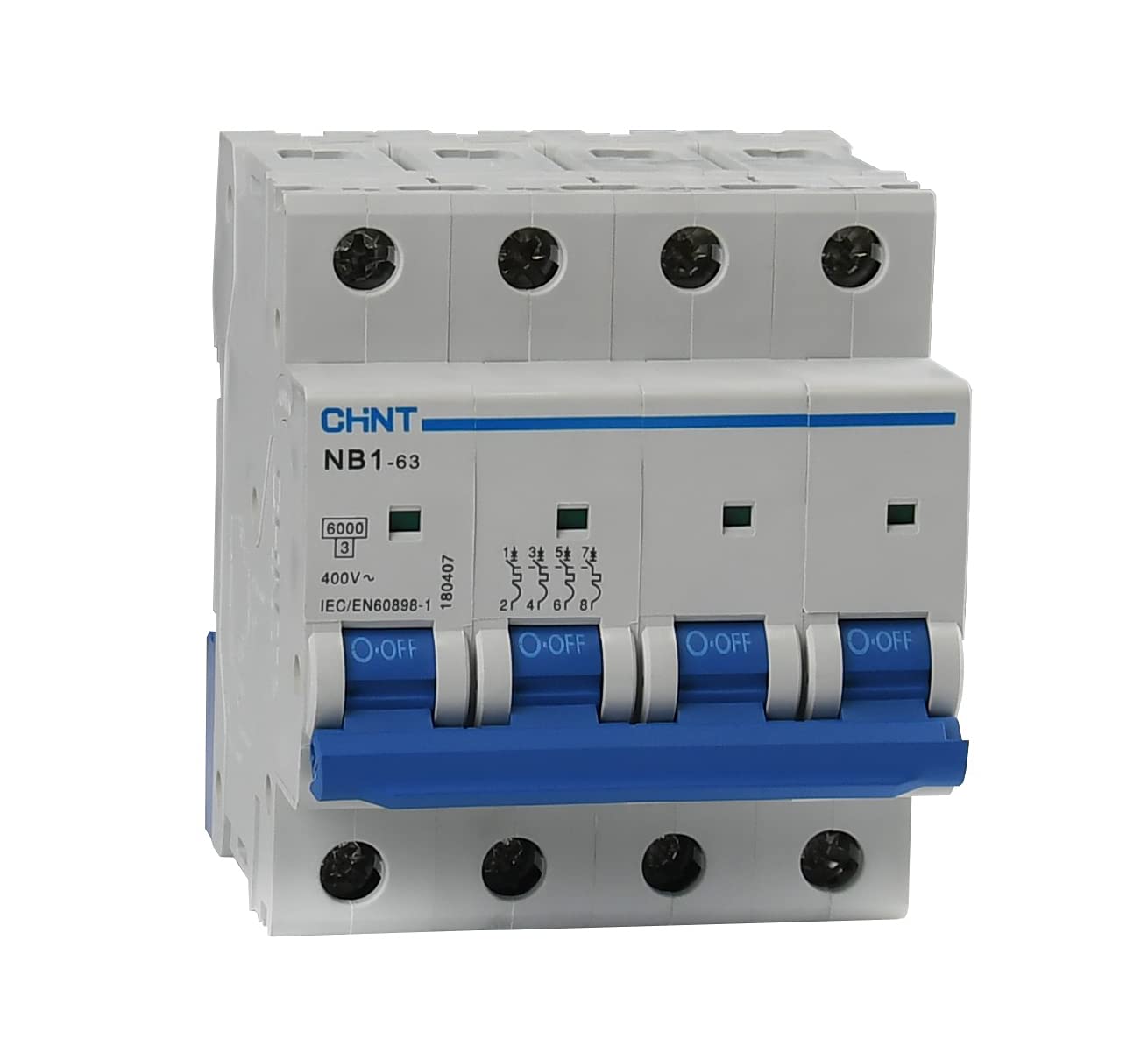 CHINT MCB 4P 06A/10A/16A/20A/32A ( 6kA ) - Alpha Volts