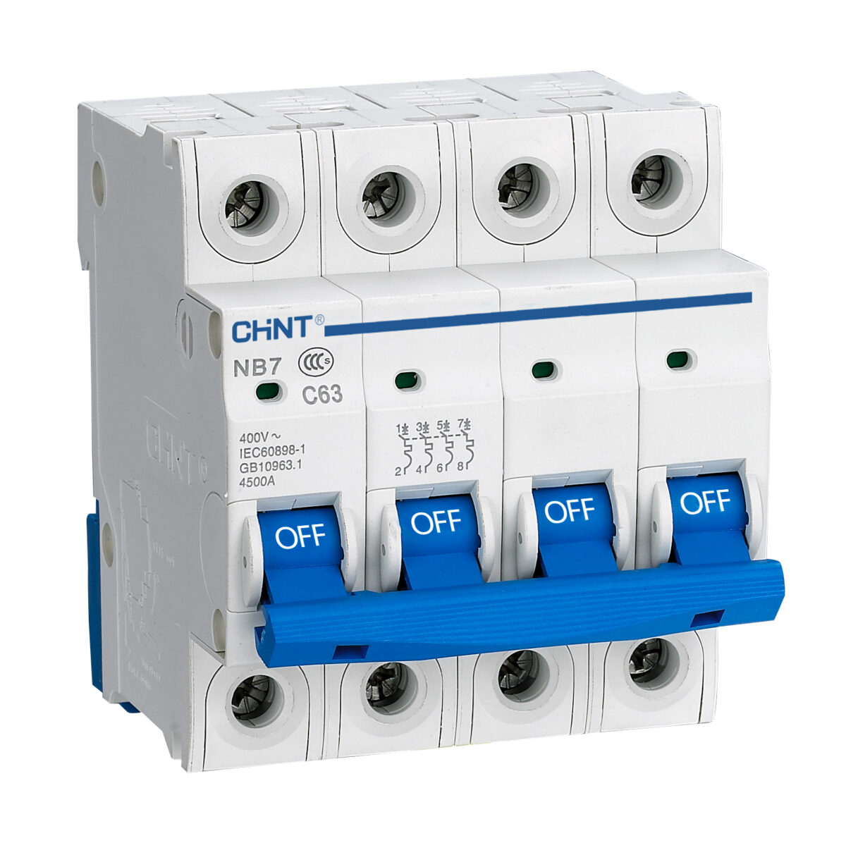 CHINT MCB 4P 06A/10A/16A/20A/32A ( 6kA ) - Alpha Volts